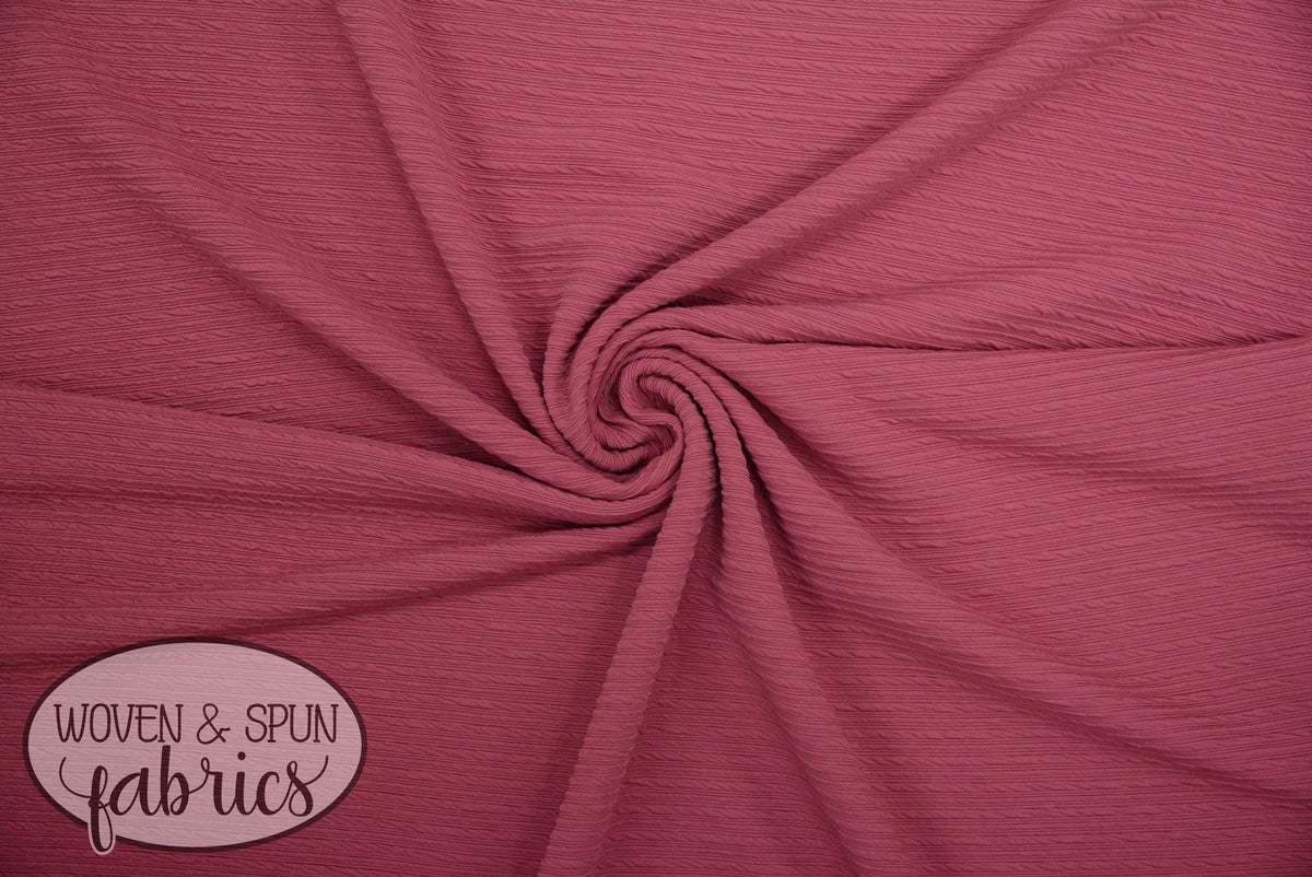 Cameron Textured Knit - Spectrum Blue – Woven & Spun Fabrics